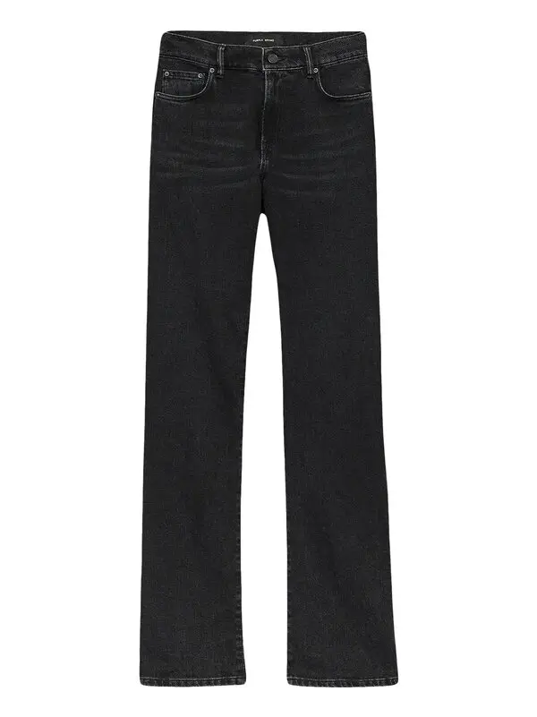 PURPLE BRAND Slim Straight Cut-out Jeans - Black