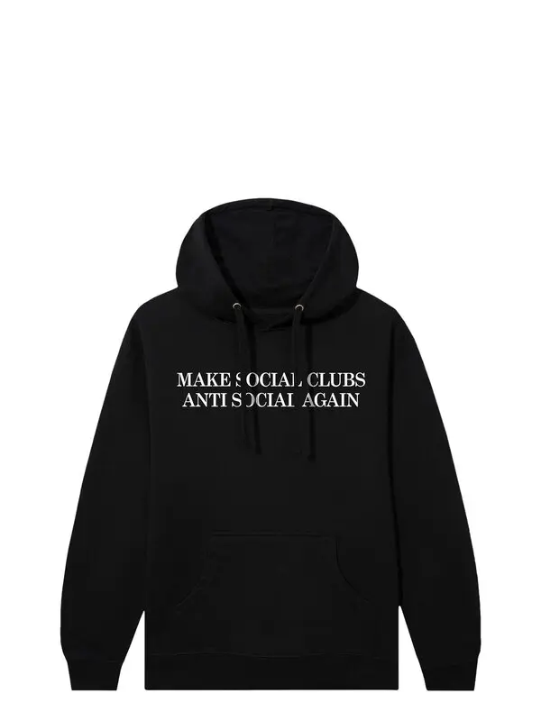 ANTI SOCIAL SOCIAL CLUB Double Hate Hoodie - Black