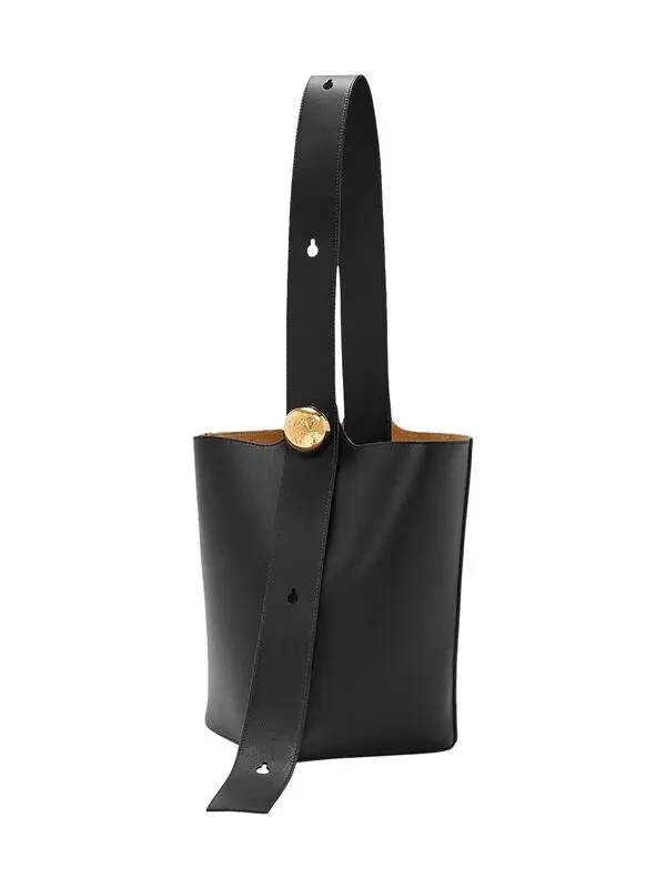 Loewe Pebble Bucket Bag - Black