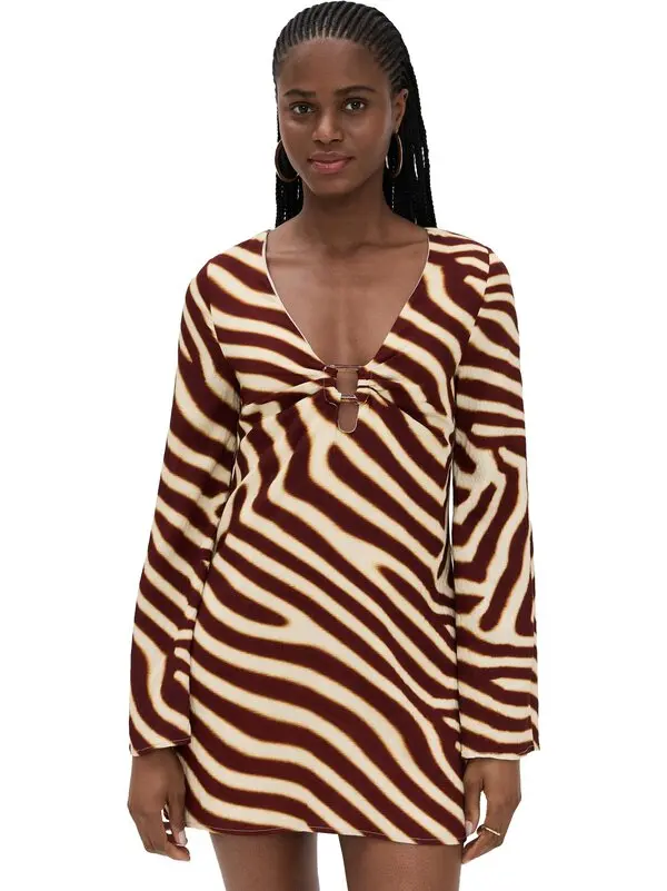 SEVEN WONDERS Caledeira Mini Dress - Montie Choc