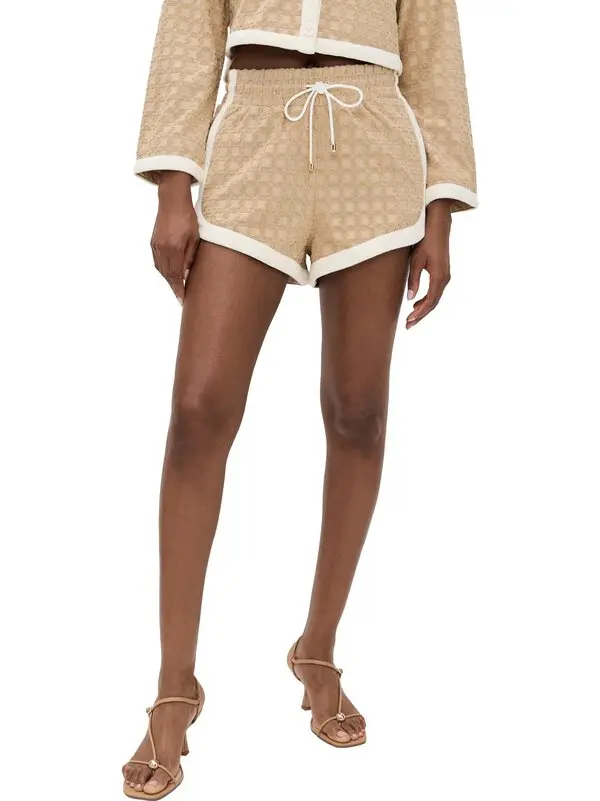Veronica Beard Mulberry Shorts - Stone Khaki