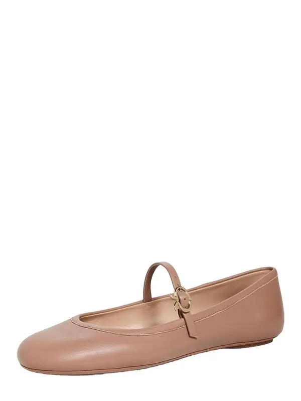 GIANVITO ROSSI Carla Nappa Flats - Praline