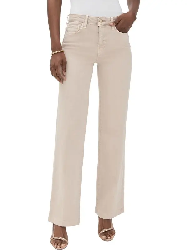 L'Agence Scottie High-rise Wide-leg Jeans - Biscuit