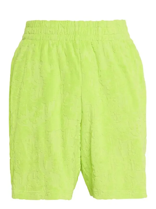 PURPLE BRAND Terry Toweling Pull-on Shorts - Green