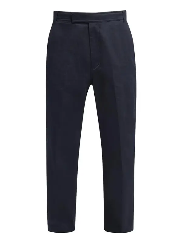 Thom Browne Garment-dyed Chino Trousers - Navy