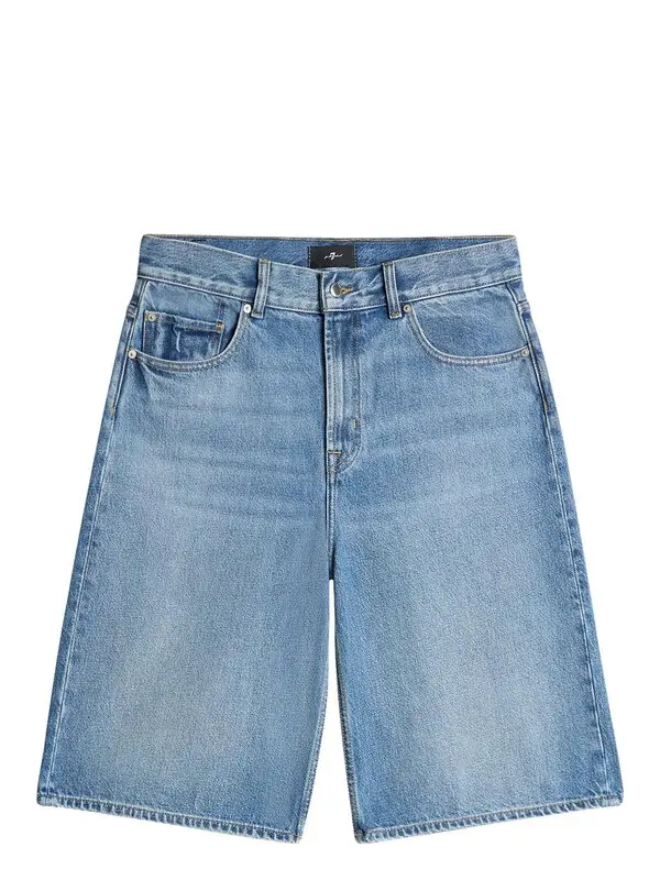 7 For All Mankind Wide-leg Denim Shorts - Mason