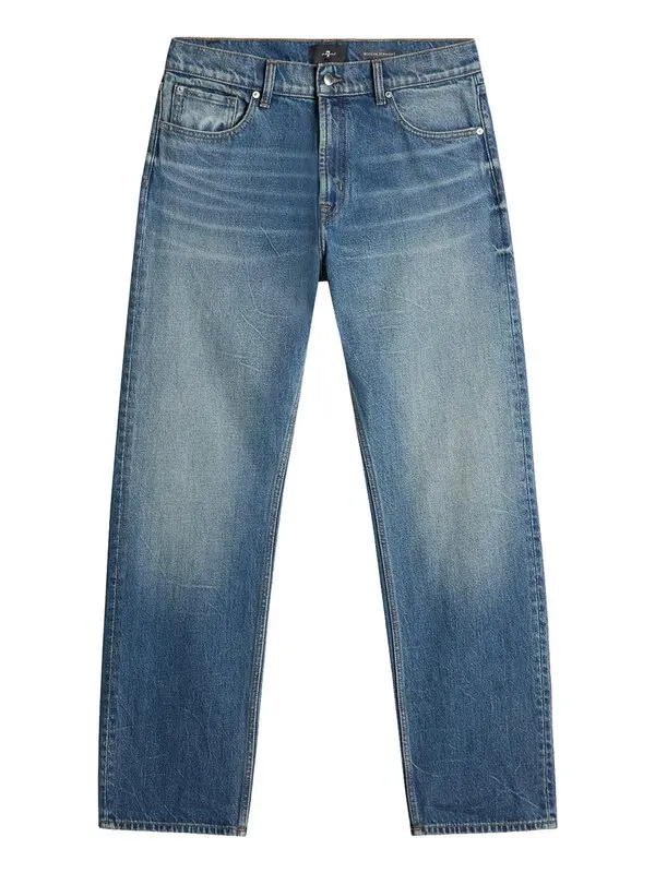 7 For All Mankind Modern Straight-leg Jeans - Mdblue