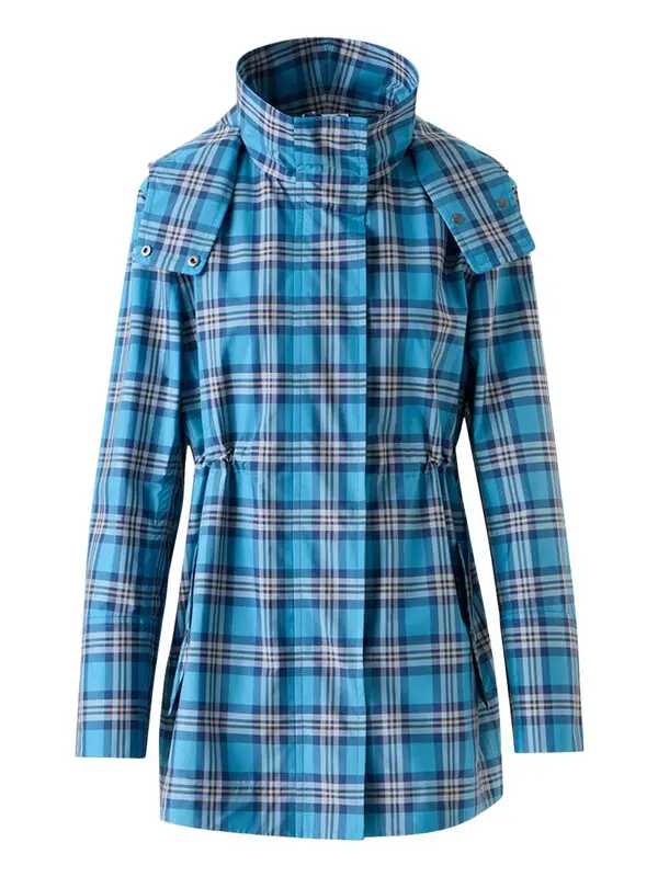 Akris Check Hooded Jacket - Multi