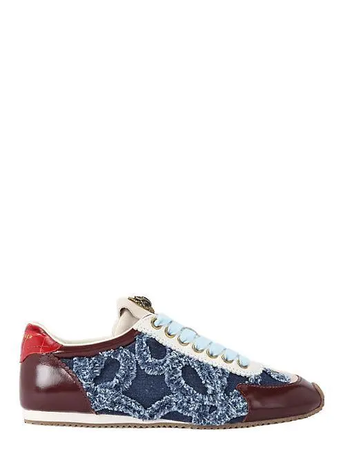 Kurt Geiger Islington Eagle Low-top Trainers - Denim