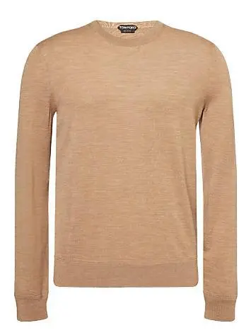 TOM FORD Long-sleeve Crew-neck Wool Jumper - Honey