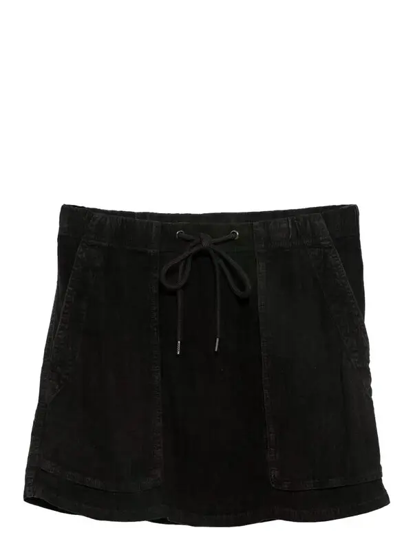 JAMES PERSE Linen Blend Utility Skirt - Black