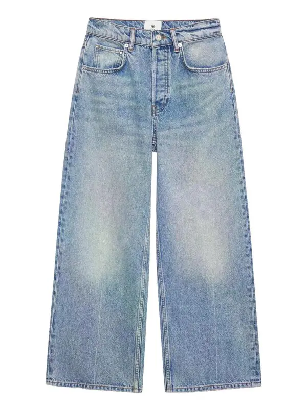 ANINE BING Heath Faded Jeans - Blue