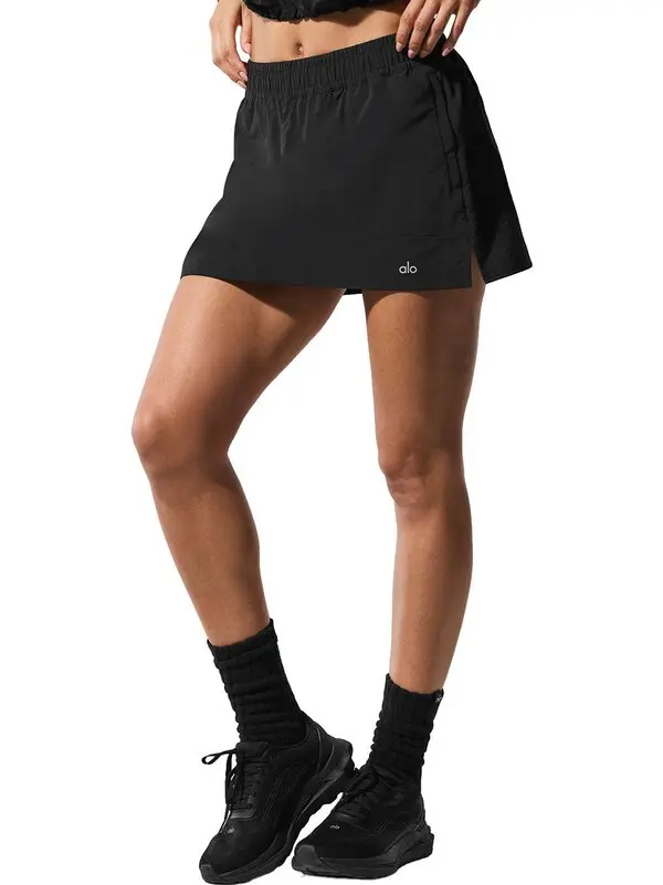 Alo Yoga Alumni Tennis Skirt - Black