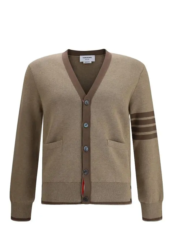Thom Browne Cotton Milan Cardigan - Brown