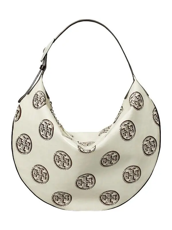 Tory Burch T-monogram Balloon Bag - White/spice