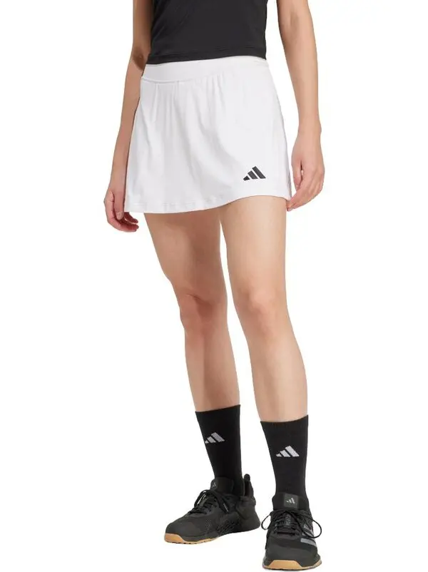 Adidas Optimé Skort With Integrated Bike Shorts - White