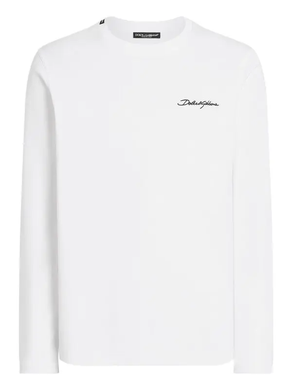 Dolce & Gabbana Cotton T-shirt With Embroidery - White