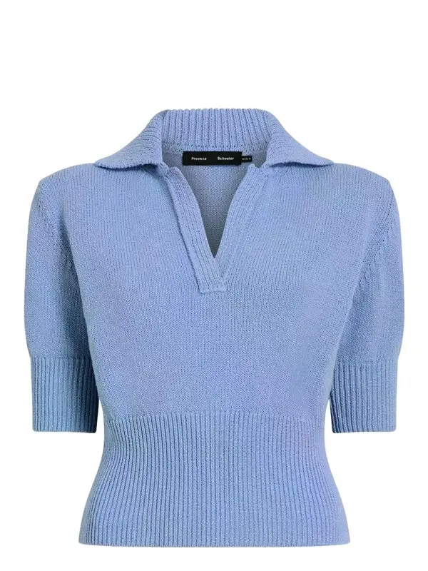 Proenza Schouler Reeve Knit Top - Blue