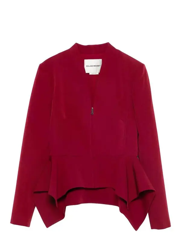 Roland Mouret Peplum Jacket - Red