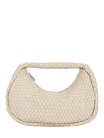 ST. AGNI Lattice Weave Mini Bon Bon Bag - Creme