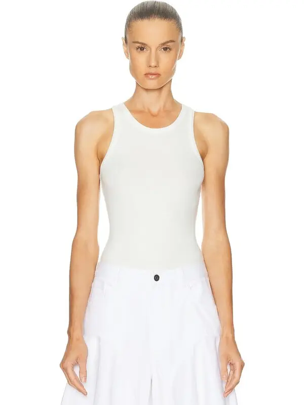 Alaïa Halter Bodysuit - Blanc Casse