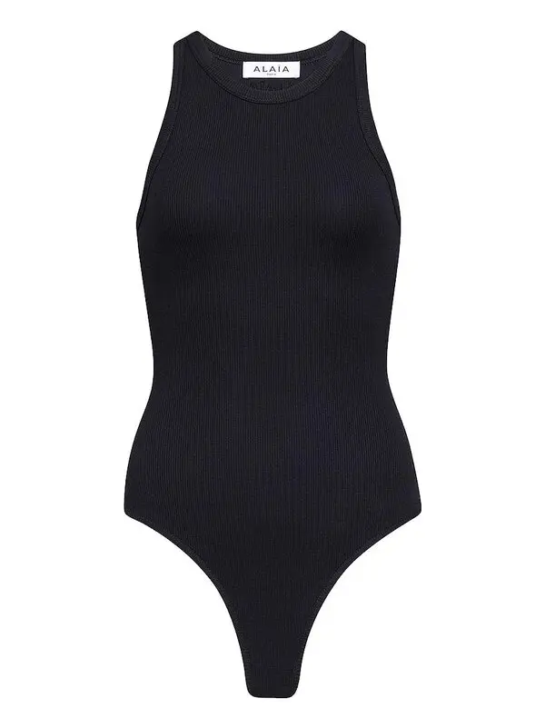 Alaïa Halter Bodysuit - Noir Alaia