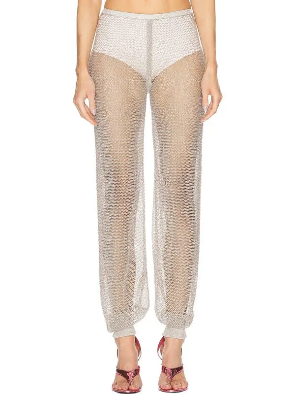 Alaïa Balloon Knit Pants - Argent