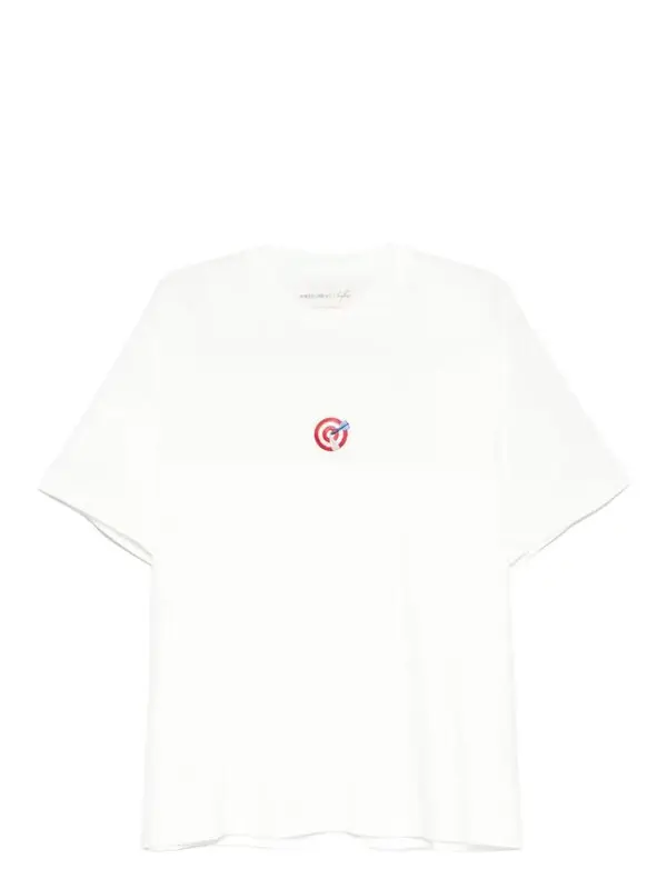 ALBERTO BRESCI Embroidered T-shirt - White