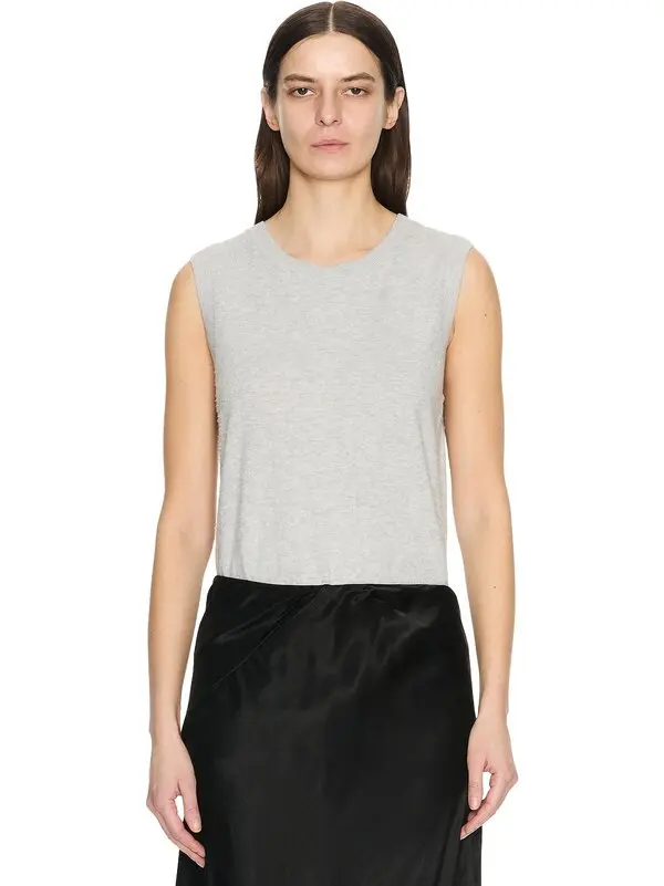 THE ROW Kishan Top - Grey Melange