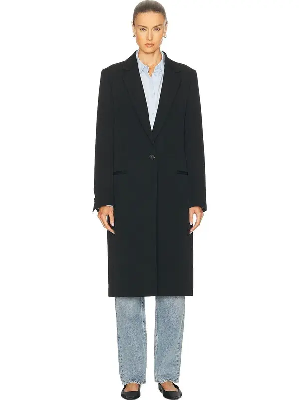 TOTEME Classic Tailored Coat - Black