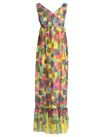 MANILA GRACE Multicolor Maxi Dress - Yellow