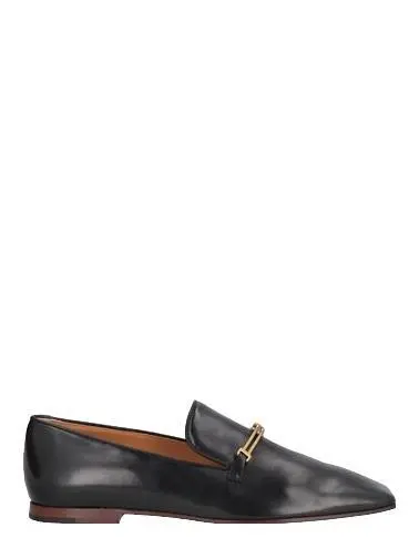 TOD'S Leather Loafers With Embellishment - Black