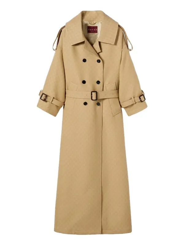 Gucci Double-breasted Coat - Archive Beige
