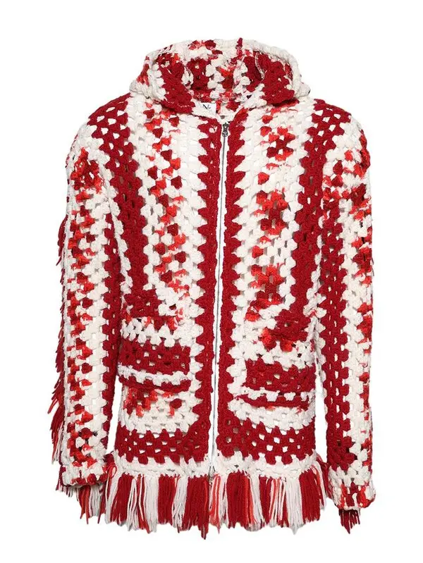 NIGEL XAVIER Crochet Poncho - Blue