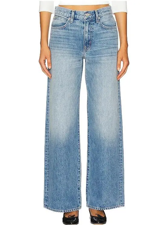 SLVRLAKE Selena Wide Leg Jeans - Blue