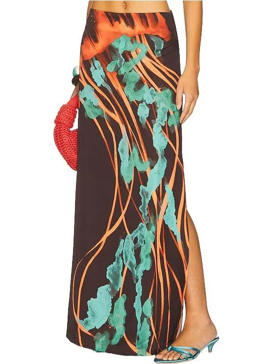 Eugenia Fernandez Kibutai Skirt - Brown