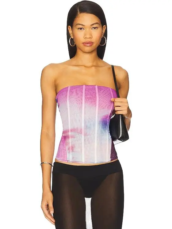 Miaou X Revolve Libra Corset - Fuchsia