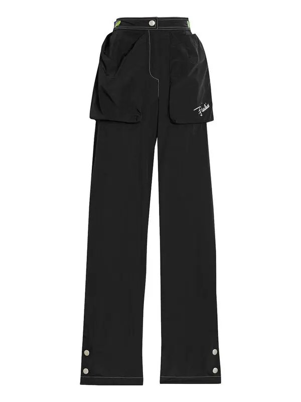 Emilio Pucci Taffeta Tapered Pants - Black