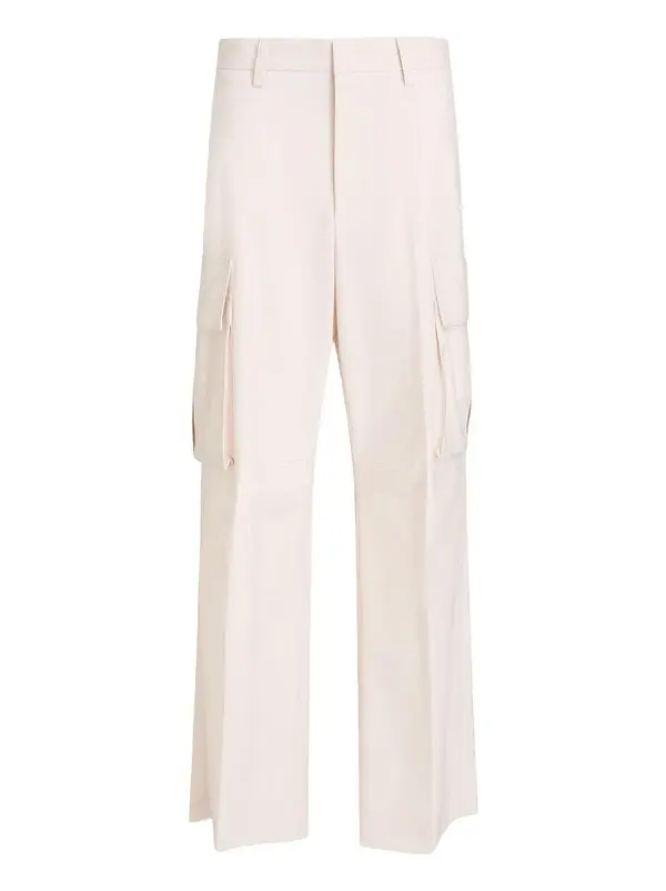 Victoria Beckham Twill Cargo Pants - Pastel Pink
