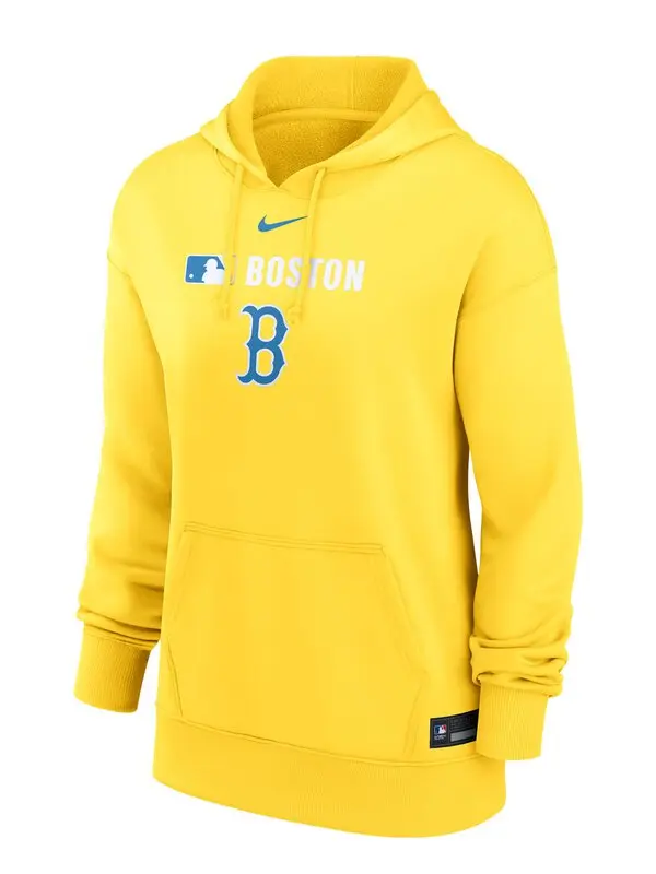 Nike Boston Red Sox City Connect Therma Mlb Pullover Hoodie - Blue