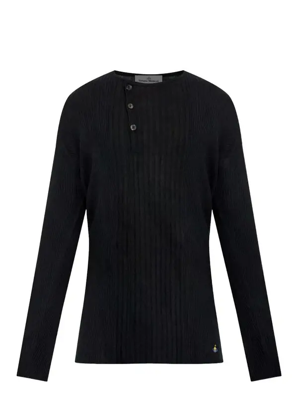 VIVIENNE WESTWOOD Ribbed-knit Jumper - Black