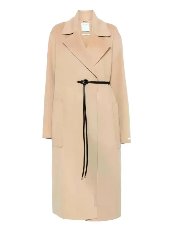 Sportmax Belted Coat - Brown