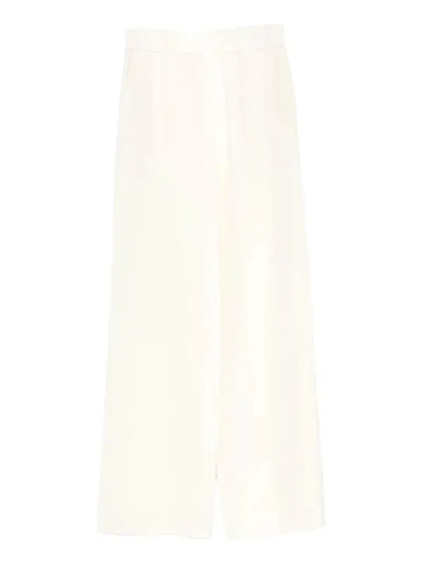 Max Mara Elasticated-waist Trousers - White
