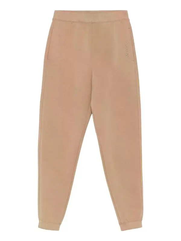 Max Mara Logo-embroidered Track Pants - Brown