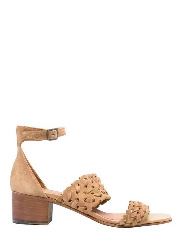 PANTANETTI 50mm Suede Sandals - Neutrals