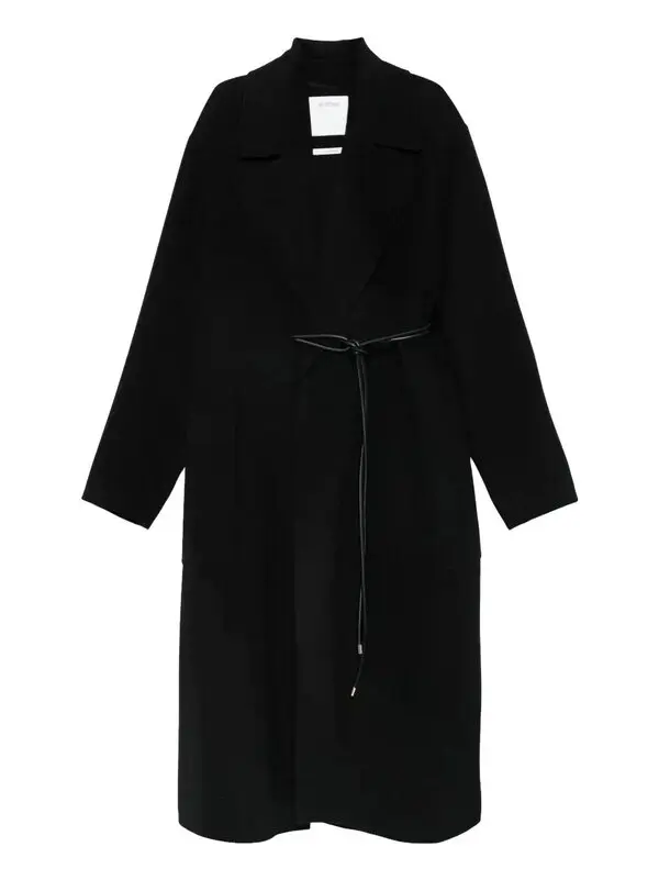 Sportmax Belted Coat - Black