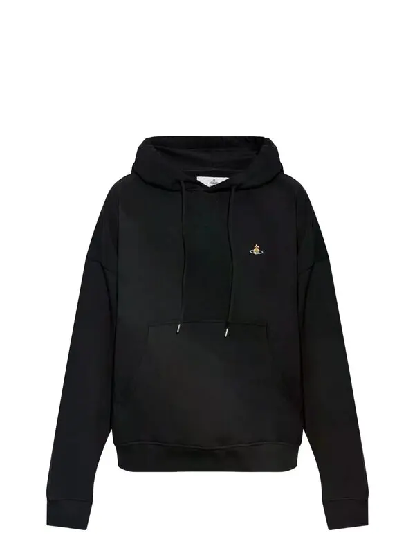 VIVIENNE WESTWOOD Orb-embroidered Hoodie - Black