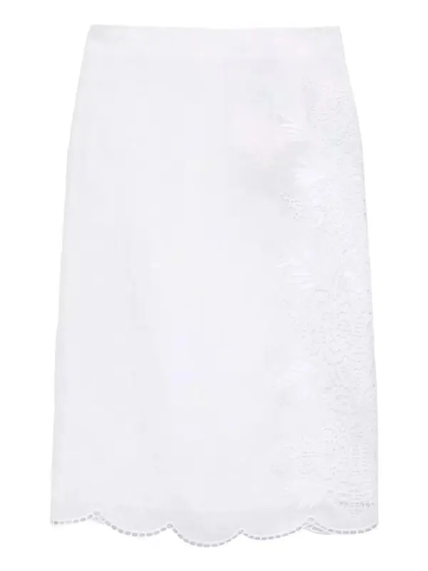 Max Mara Fify Midi Skirt - White