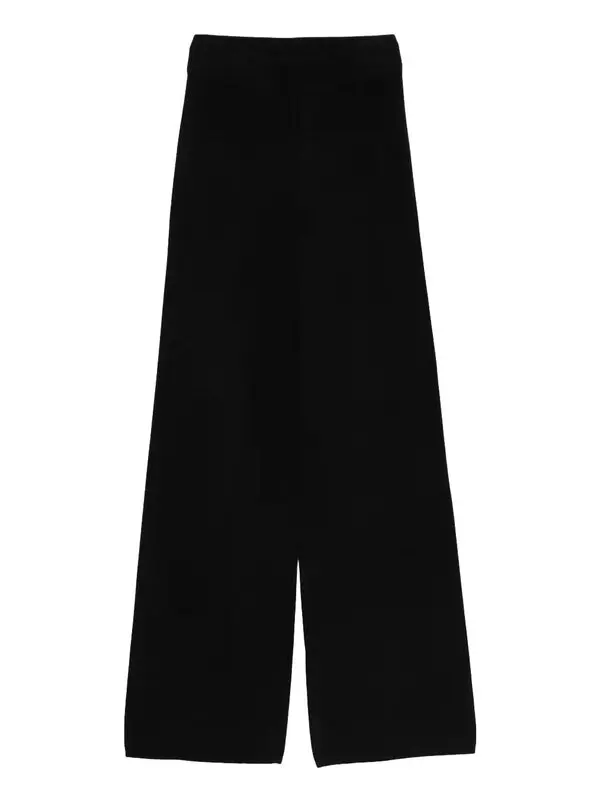 Max Mara Elasticated-waist Palazzo Trousers - Black