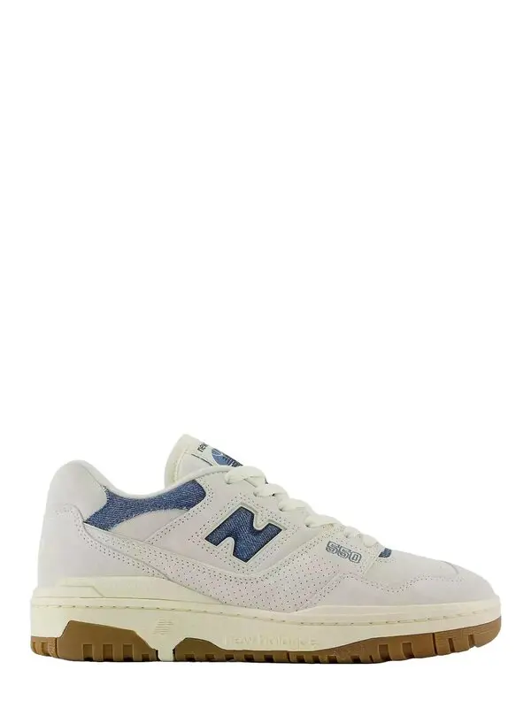NEW BALANCE 550 Denim Pack Cream Sneakers - White